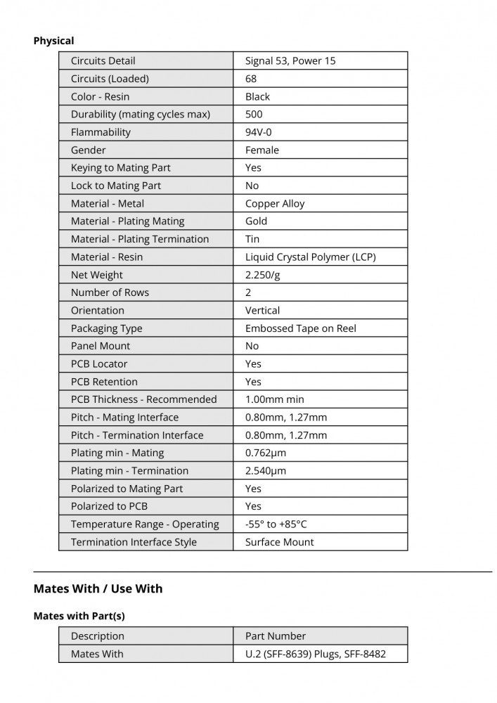 MOLEX 2173500001 technical document preview, page 3