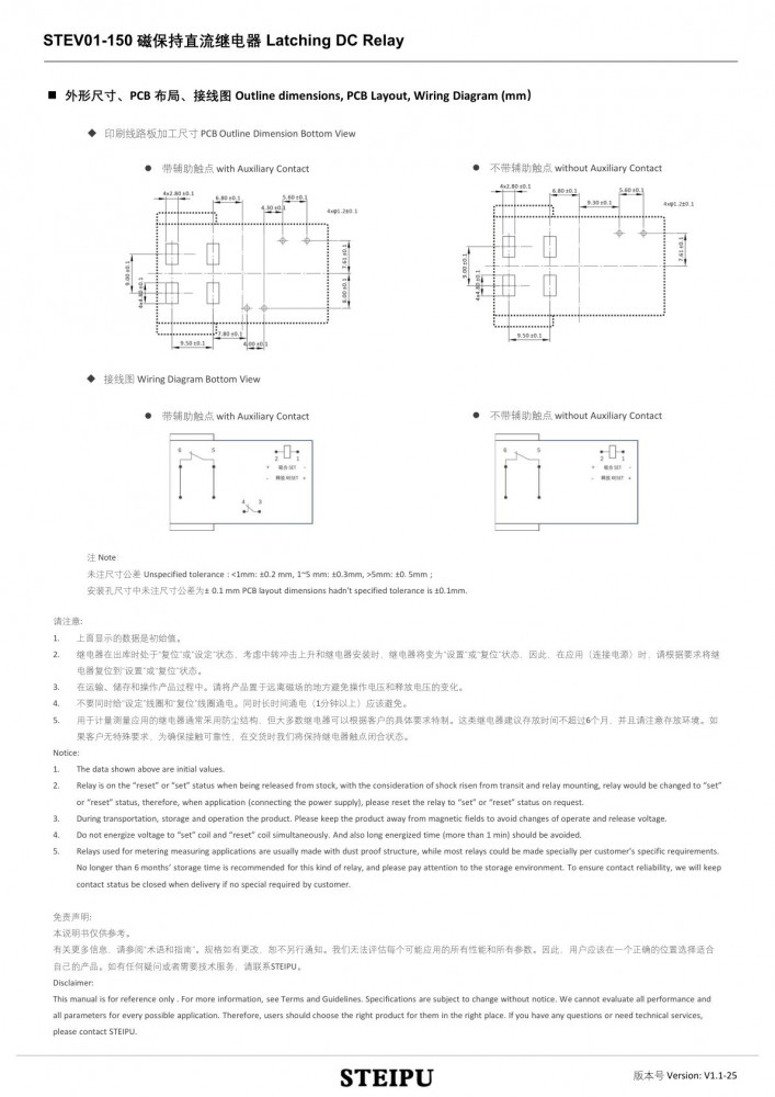 STEV01-150-1BD-12US datasheet page 3