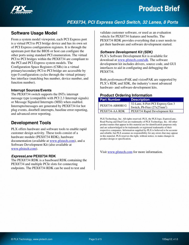 PEX8734 document page 5
