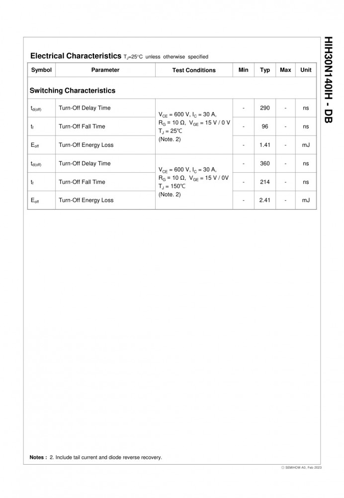 HIH30N140IH-DB datasheet page 3