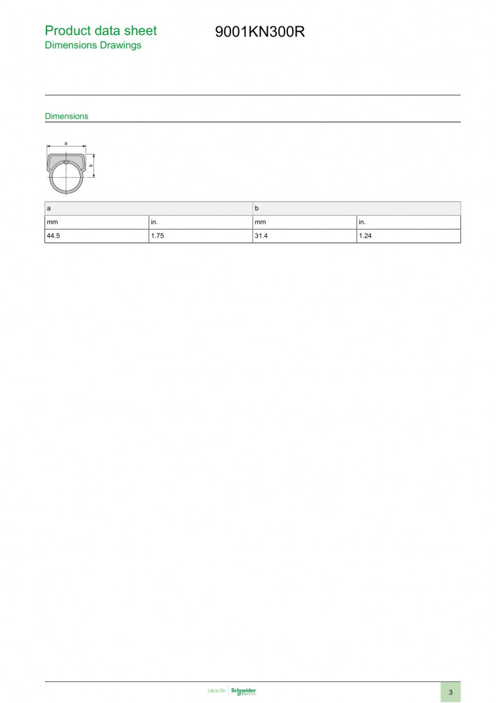 9001KN300R technical document page 3