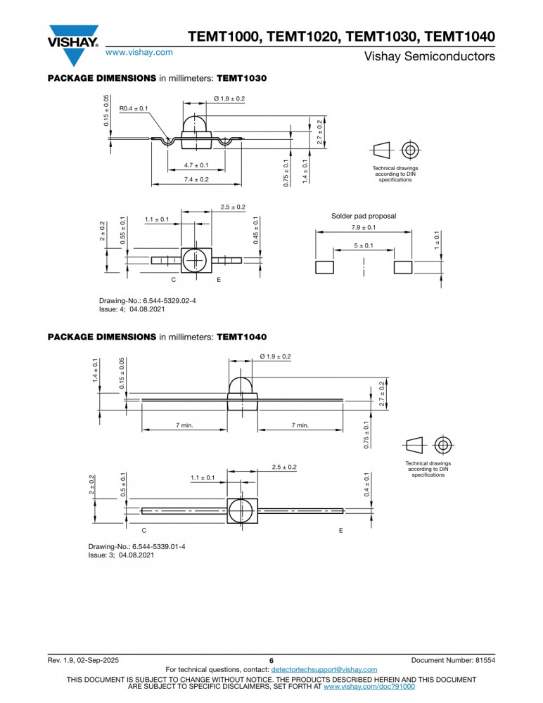 TEMT1020 datasheet page 6