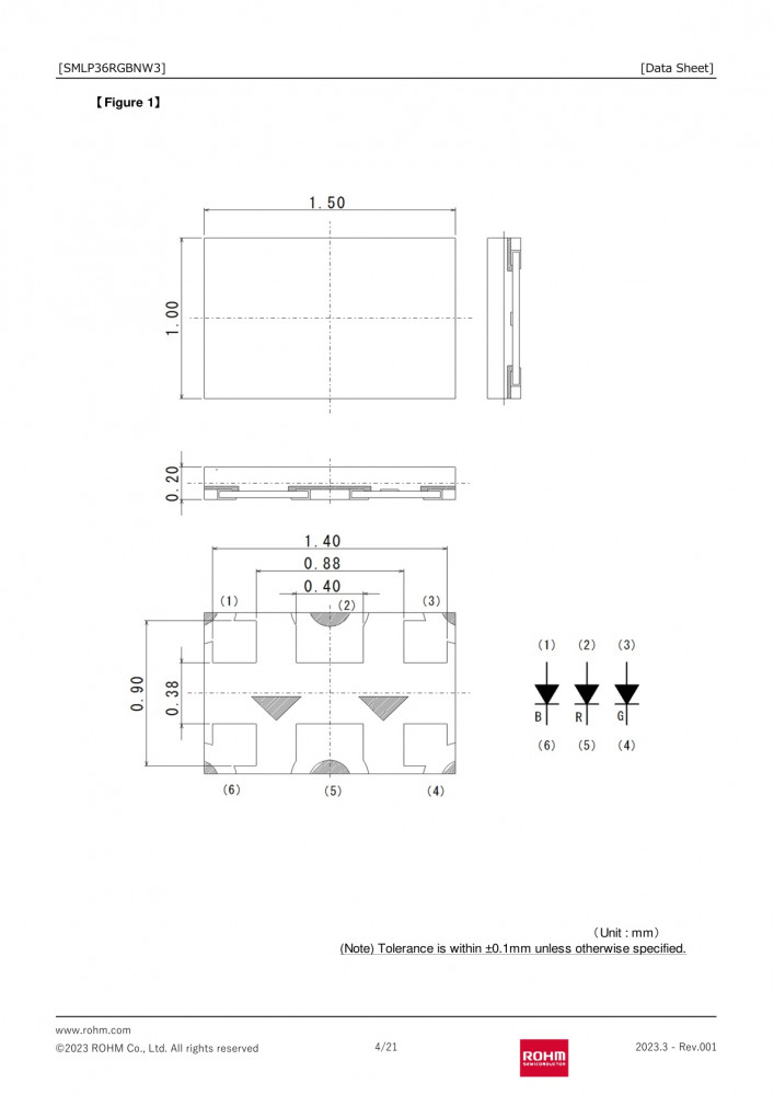 SMLP36RGBNW3 technical document page 4