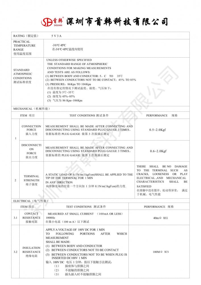 TYPE-C 2P 180 LTH9.3 technical document page 3