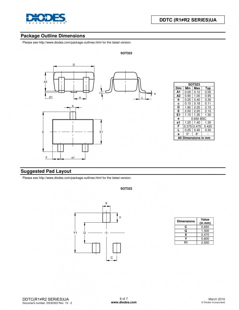DDTC143ZUA-7 datasheet page 6