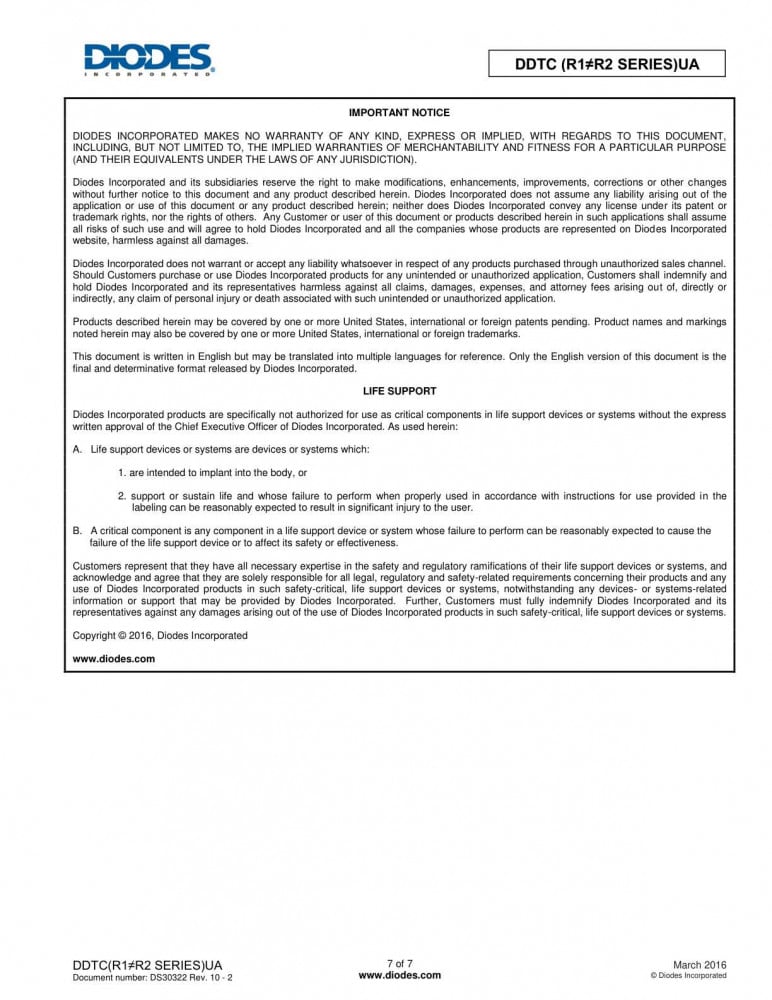 DDTC143ZUA-7 datasheet page 7