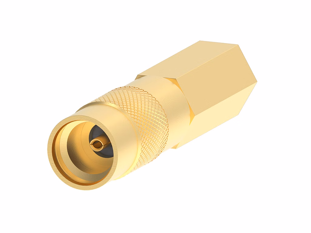 SMP Plug, Modified, Straight, Smooth Bore, PCB, Through Hole, Tray, 50 Ohms