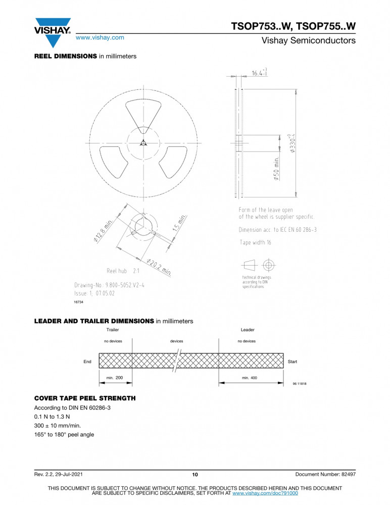TSOP75336WTR datasheet page 10