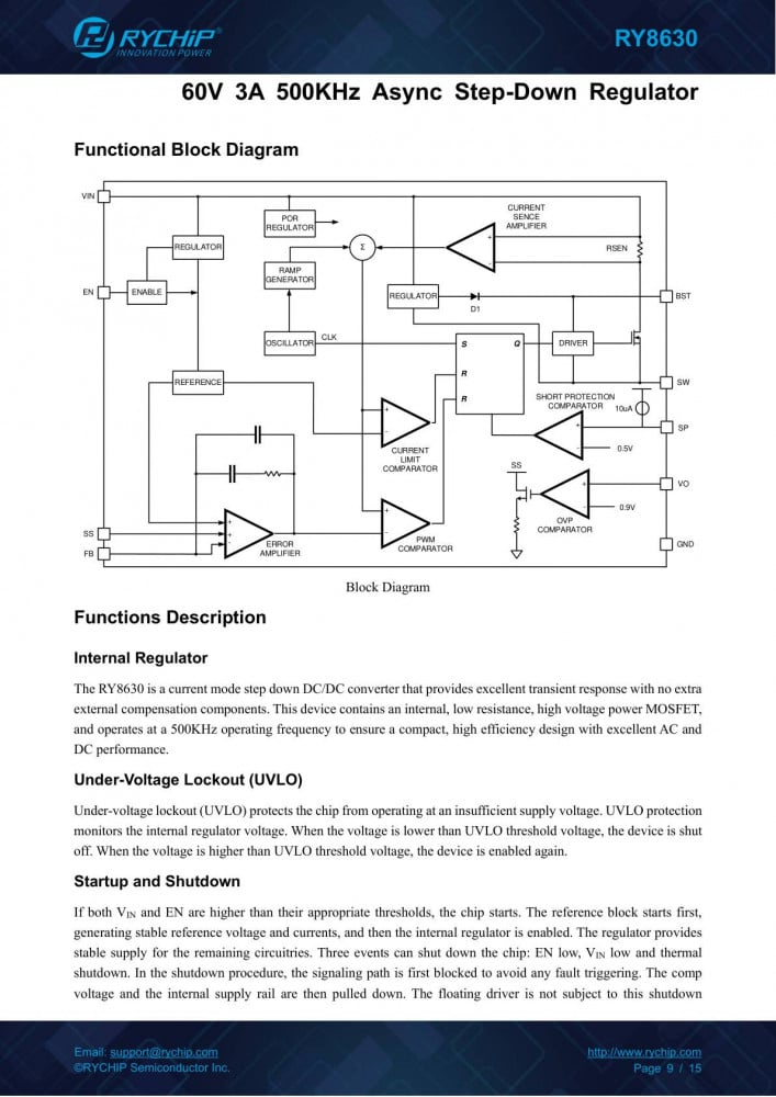 RY8630CP8 datasheet page 9