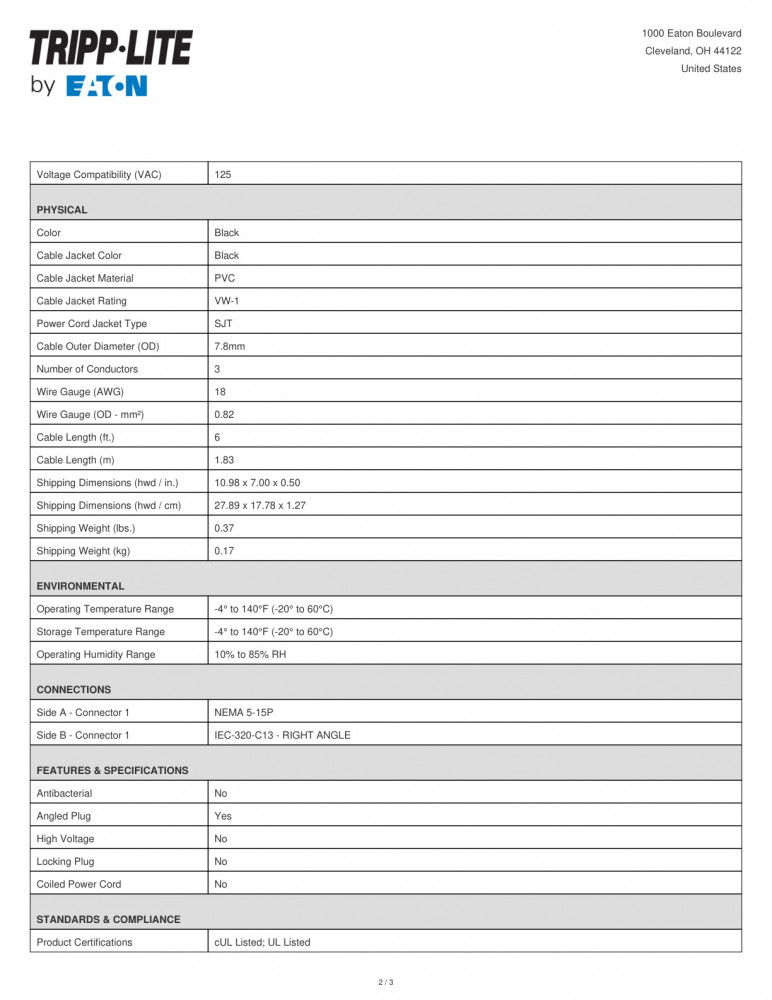 P006-006-13RA technical document page 2