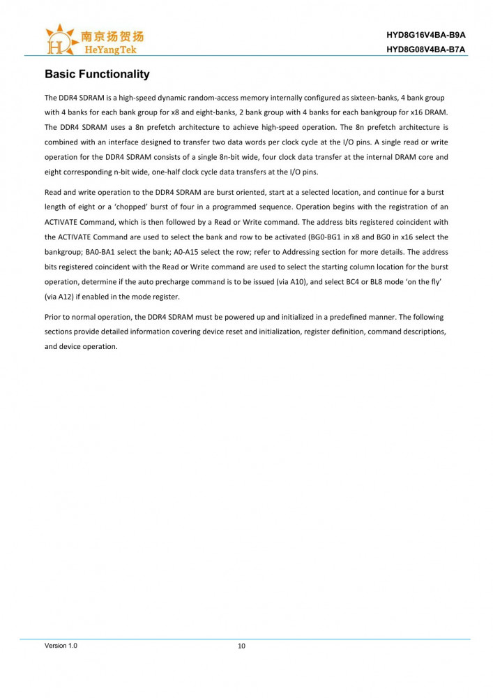 HYD8G08V4BA-B7A datasheet page 10
