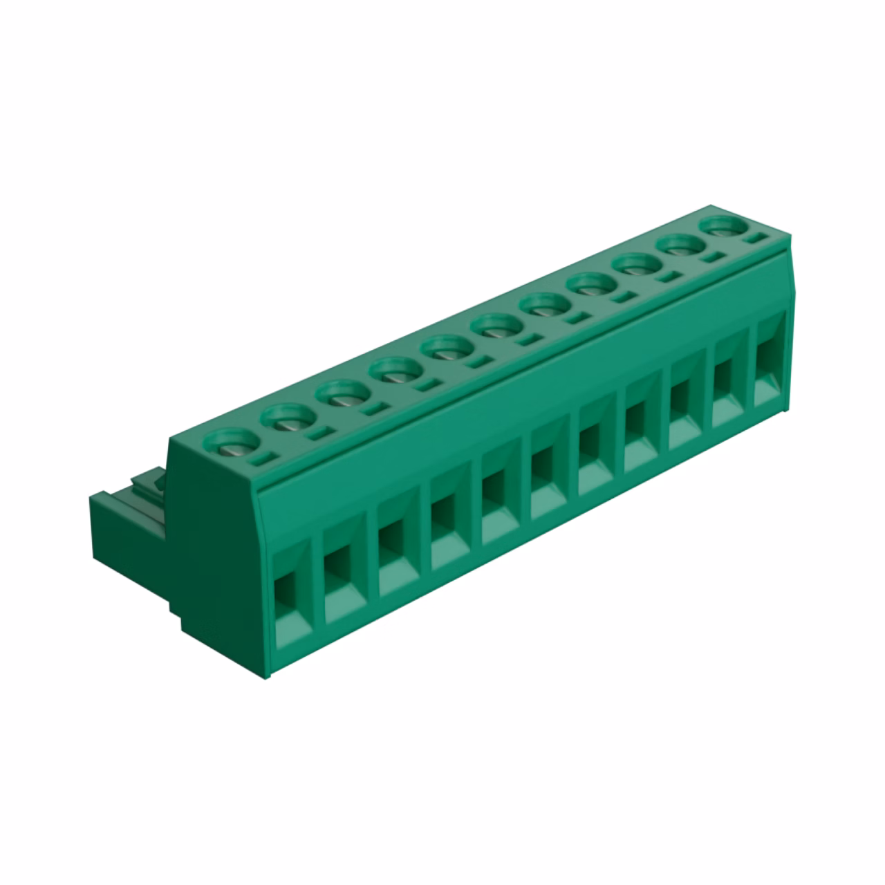 5.00mm Pitch Eurostyle Horizontal Plug, Green Housing, 11 Circuits for sale
