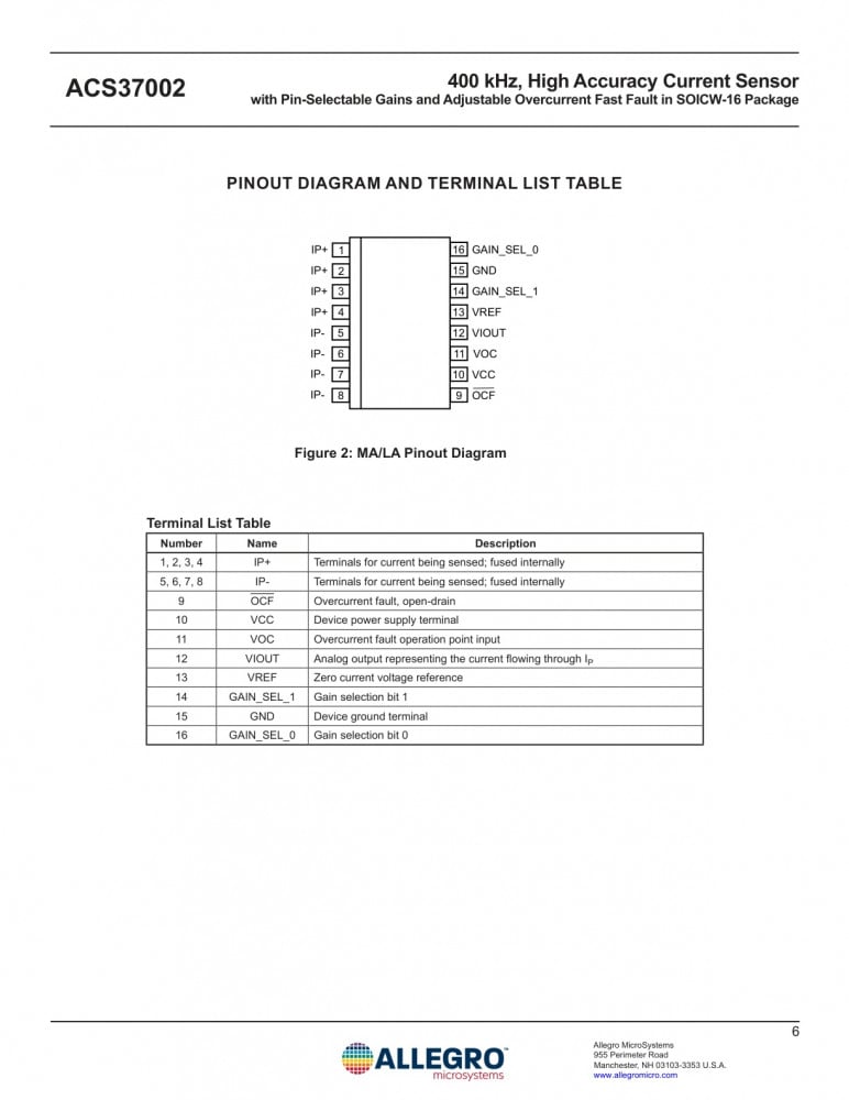 ACS37002 datasheet page 6
