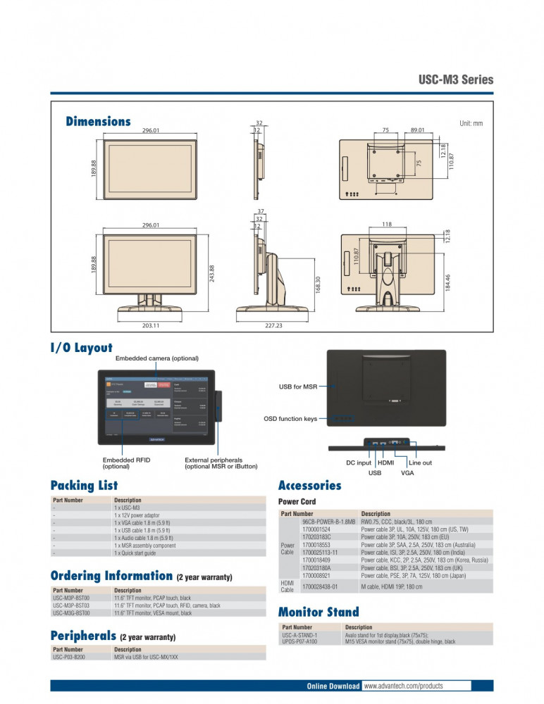 USC-M3 product documentation image 2