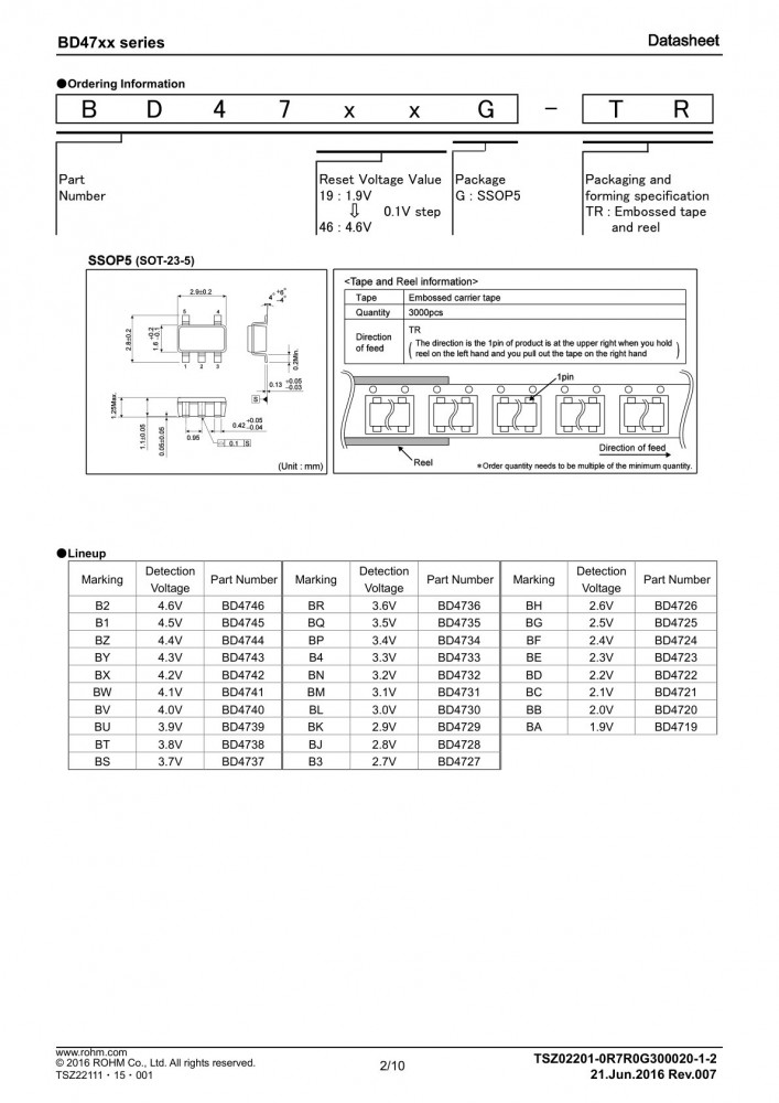 BD4745G-TR technical document page 2