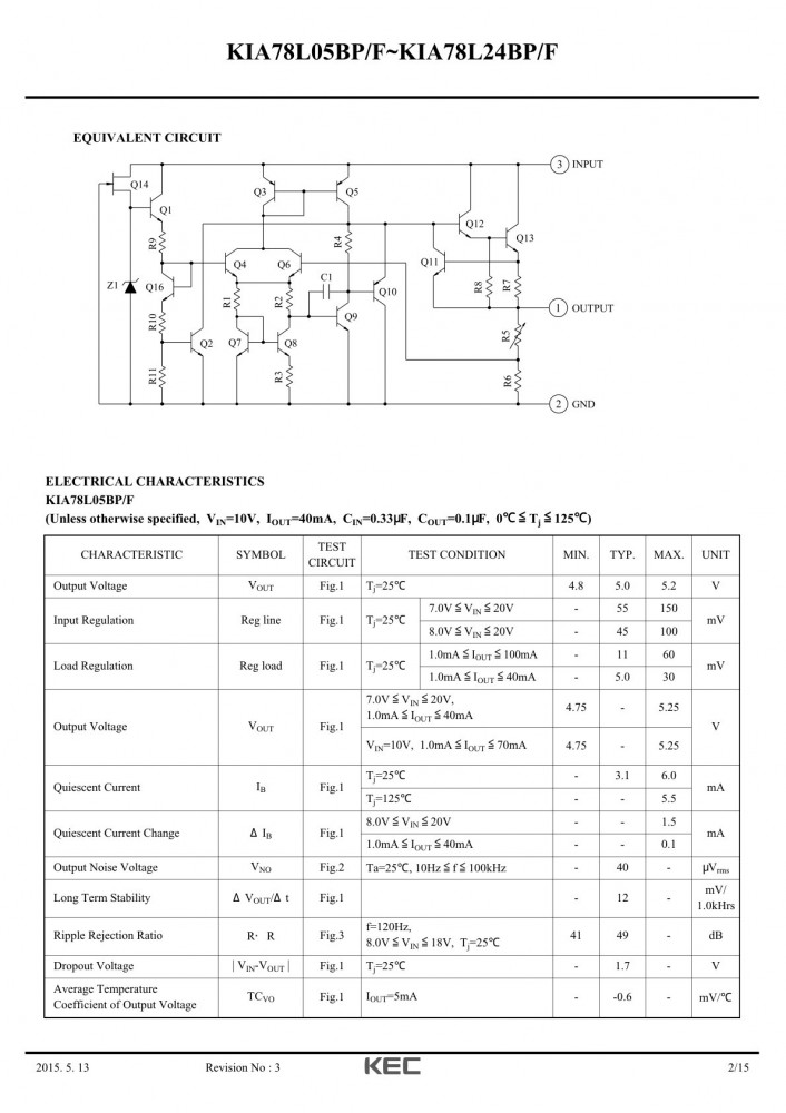 KIA78L08F-RTF/P datasheet page 2