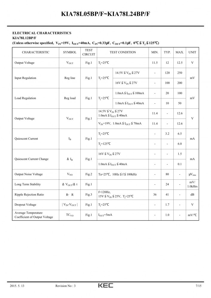 KIA78L08F-RTF/P datasheet page 7