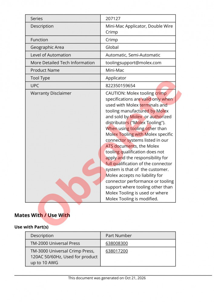 Molex 638300500 documentation image 2