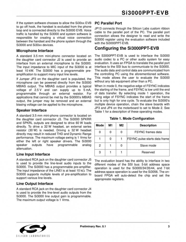SI3000PPT-EVB document page 3