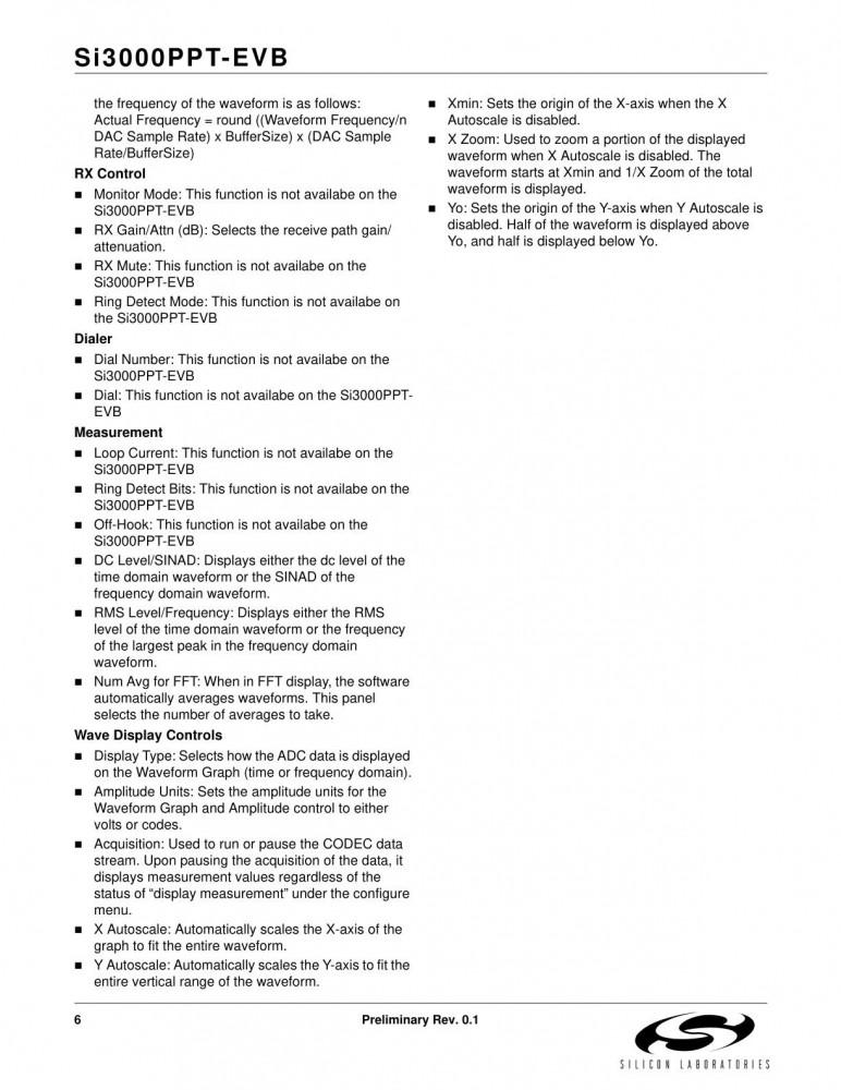 SI3000PPT-EVB document page 6