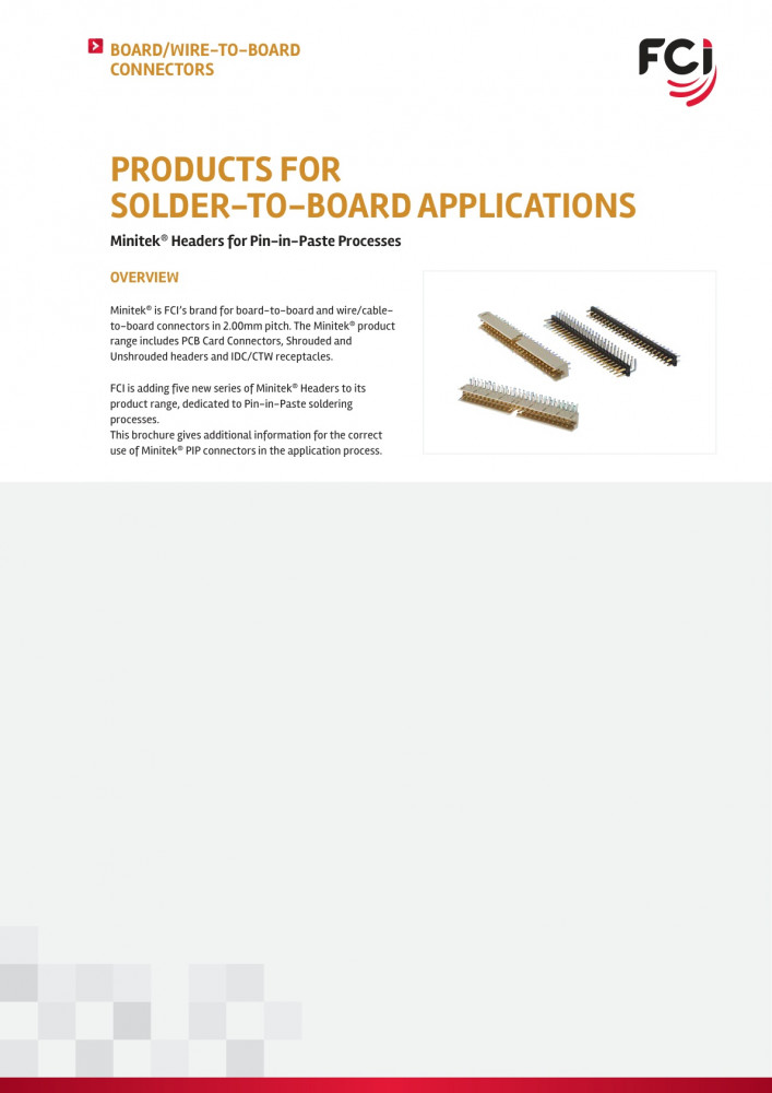 Minitek PIP technical document page 1