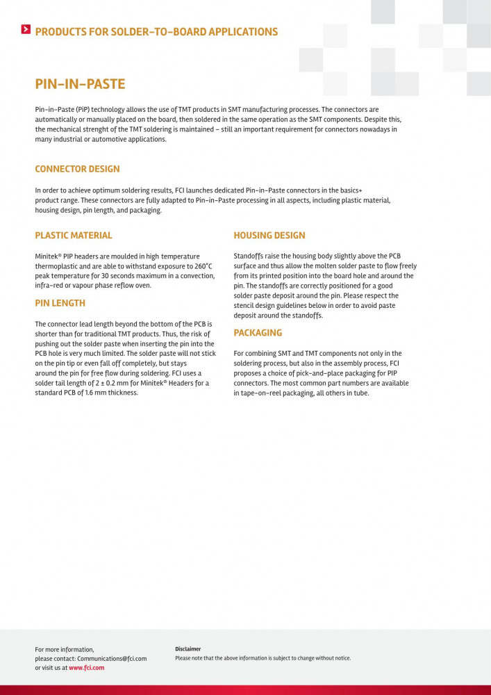 Minitek PIP technical document page 2