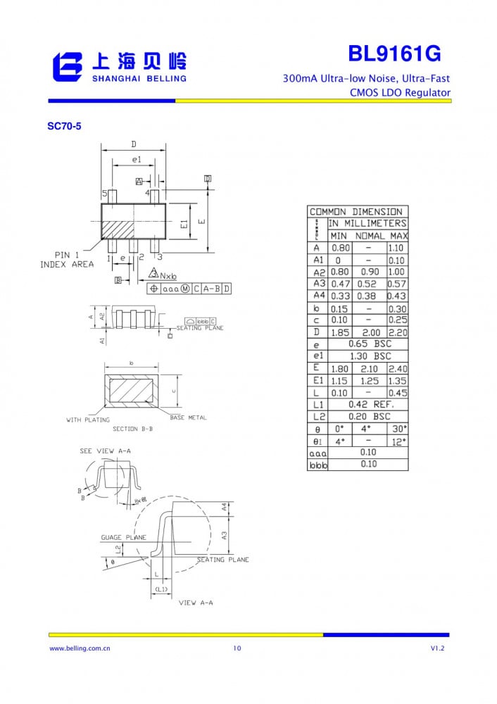 BL9161G datasheet page 10