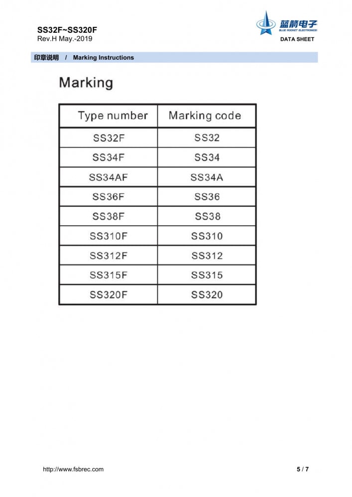 SS34F datasheet page 5
