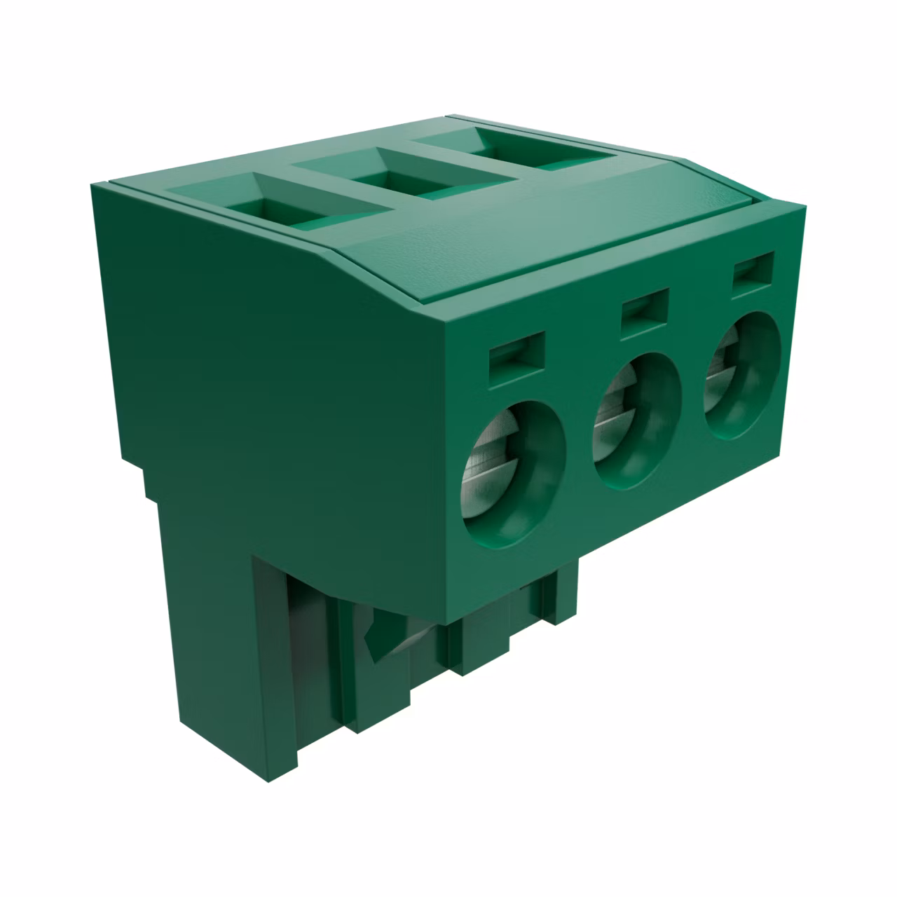 5.08mm Pitch Eurostyle Horizontal Plug, Green Housing, Gold (Au) Plated,  3 Circuits for sale