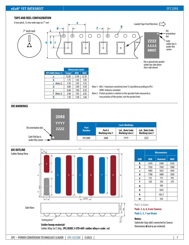 EPC2088 datasheet page 7