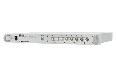 Splitter / Combiner Panel, 2 x 8-Way, 0.6 - 6 GHz, 1U, SMA