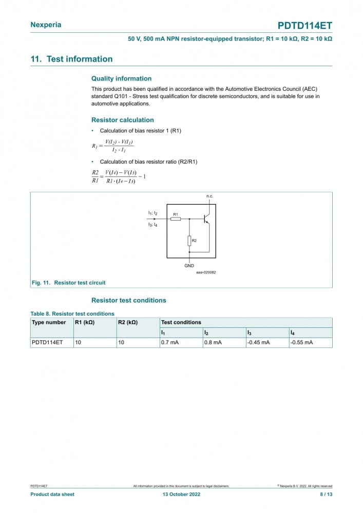 PDTD114ETR datasheet page 8