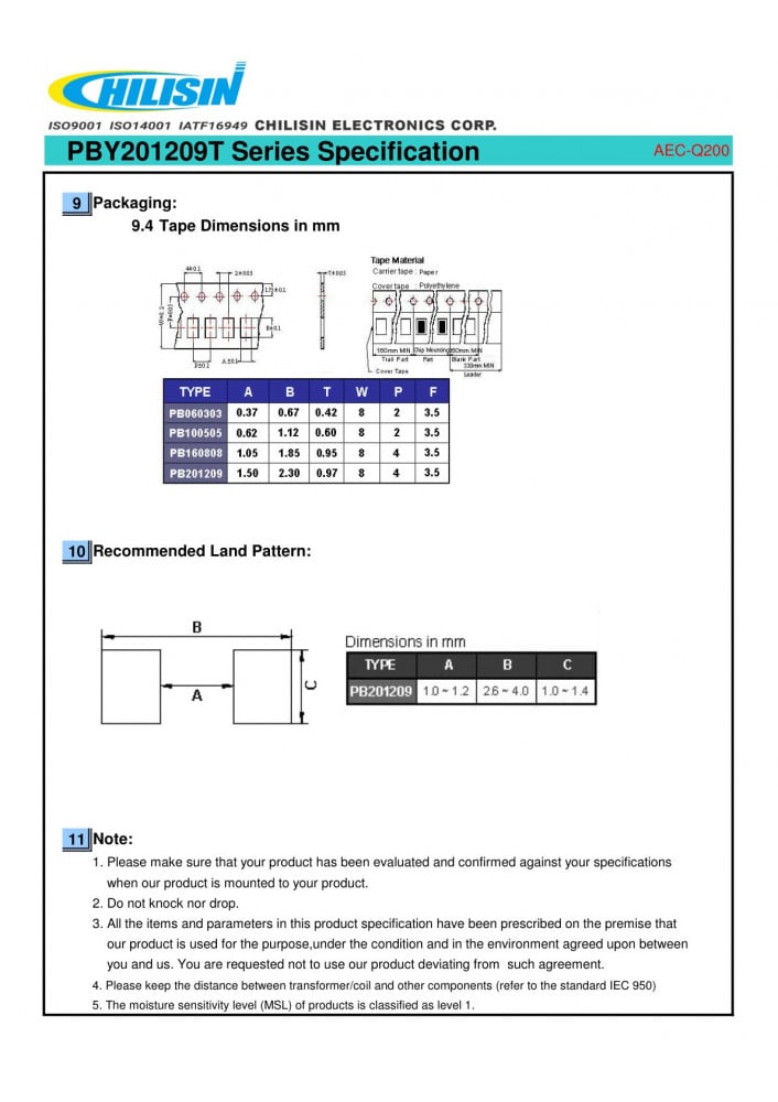 PBY201209T-121Y-AU specification page 6