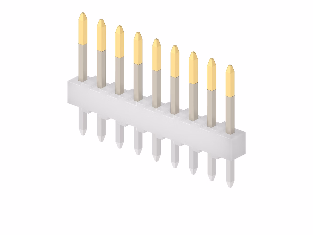 KK 396 Wire-to-Board Header, Vertical Round Pin, 9 Circuits, Tin (Sn) Plating, with Mating Pin Length of 11.43mm (.450