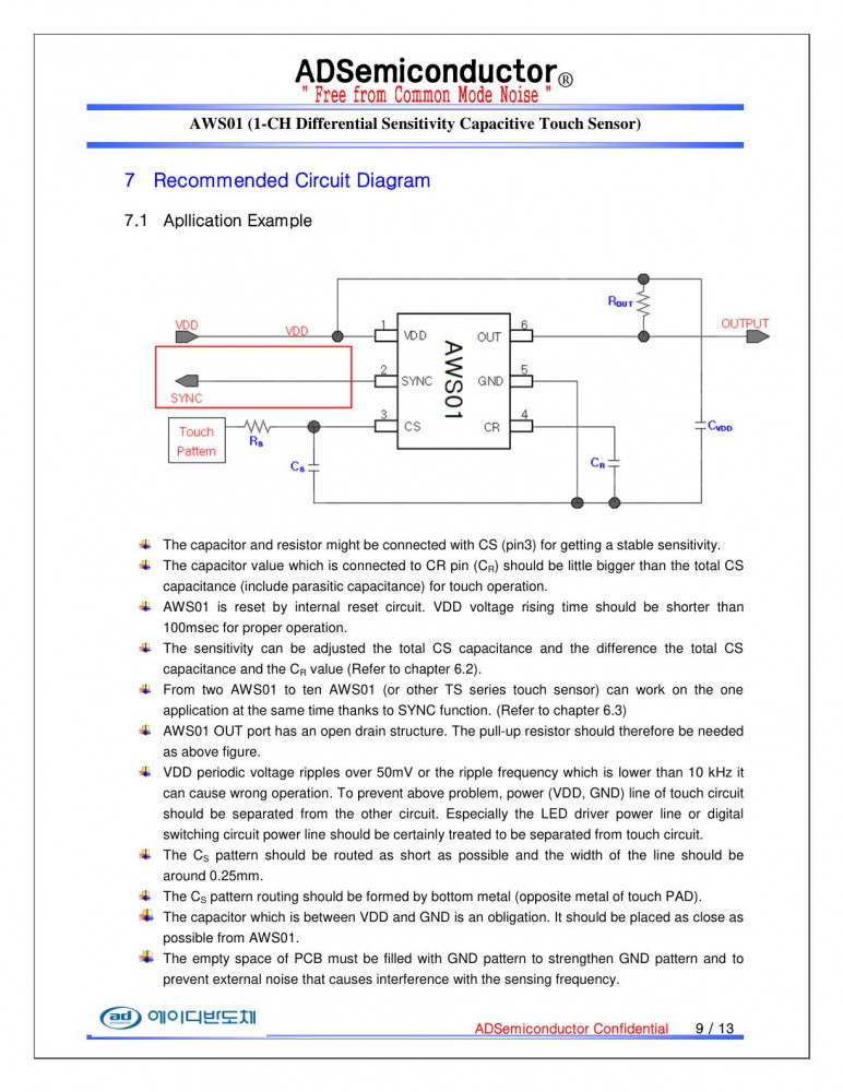 AWS01 datasheet page 10
