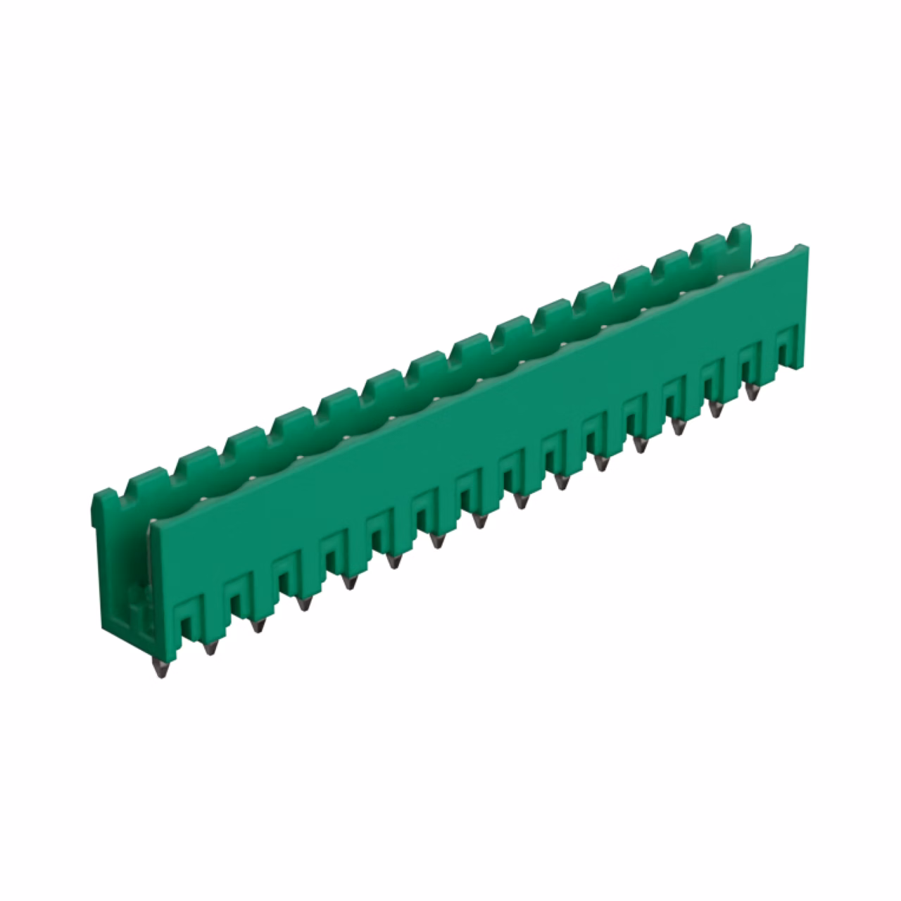 5.08mm Pitch Eurostyle Vertical PCB Header, Open Ends, Green Housing, 15  Circuits for sale