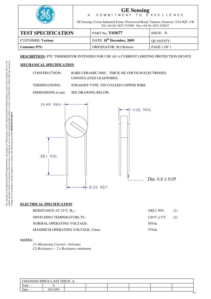 YS5677 technical specification document