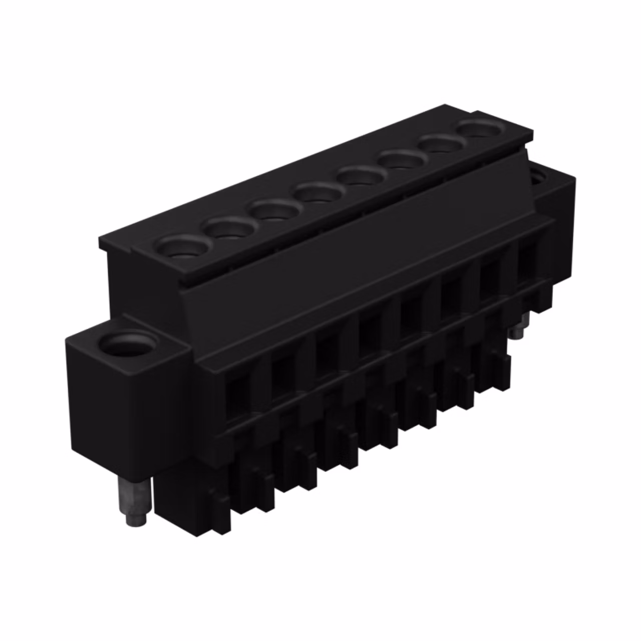 3.81mm Pitch Eurostyle Vertical Plug, with Retention Screws, Front Wire Entry, 8 Circuits for sale