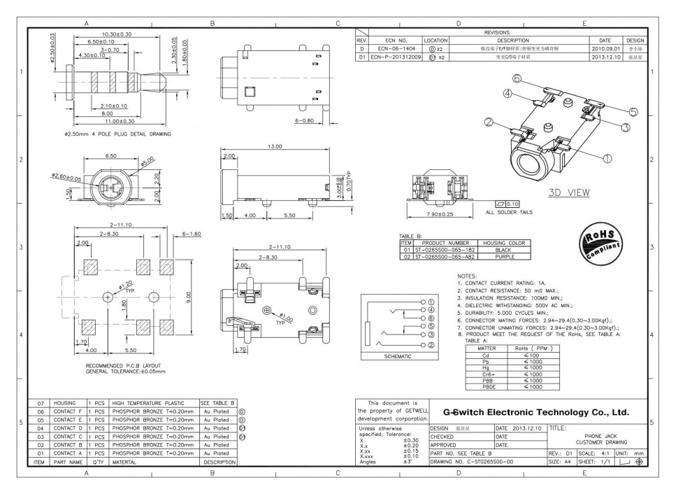 ST-0265S00-065-182 technical document page