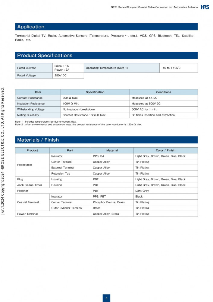 GT21 Series technical document page 3