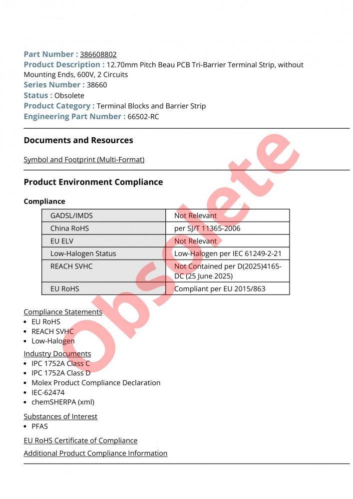 Product document page 1