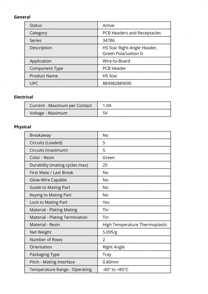 MOLEX 347860270 technical document image 2