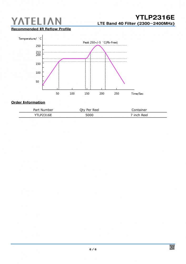 YTLP2316E technical document page 6