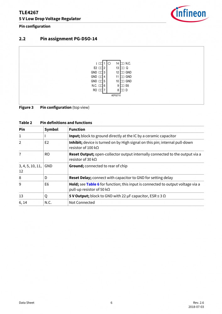 TLE4267G datasheet page 6