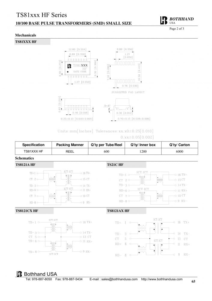 TS21CHF technical document page 2