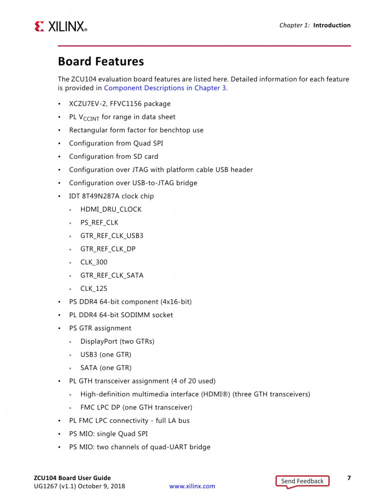 ZCU104 document page 7
