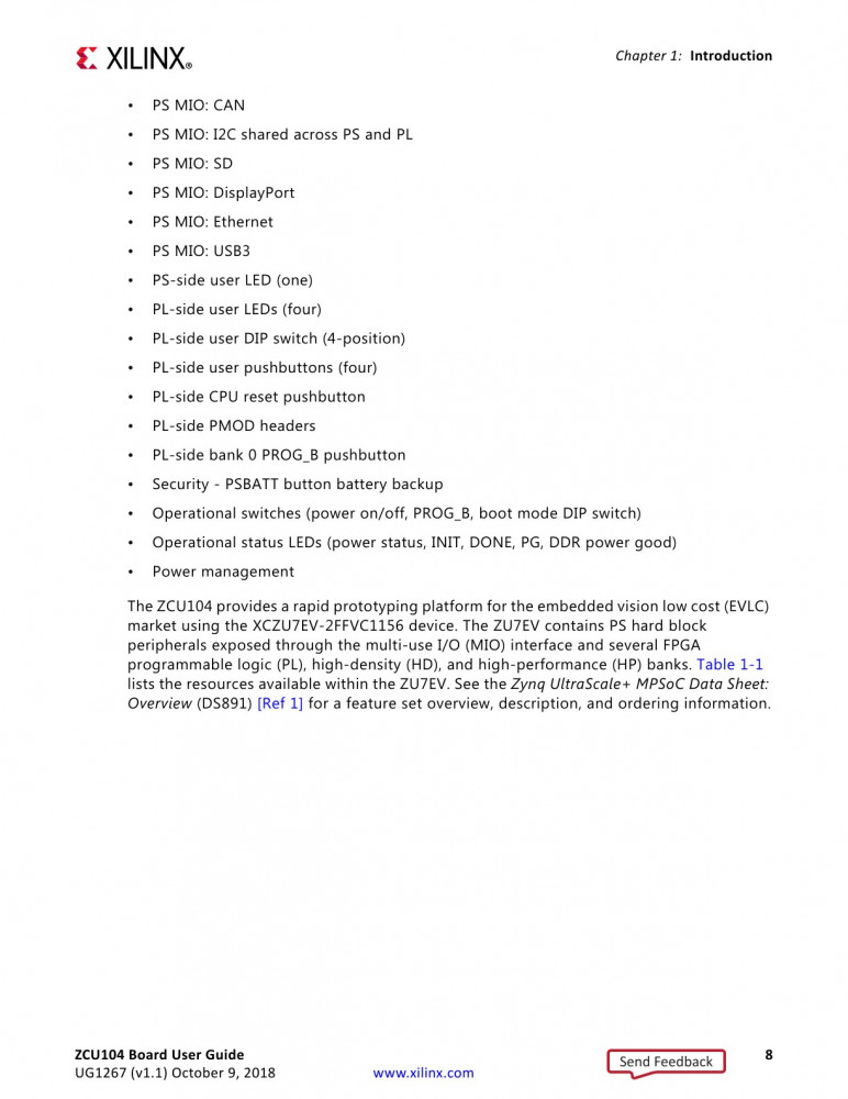 ZCU104 document page 8