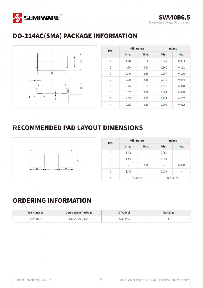 SVA40B6.5 datasheet page 4