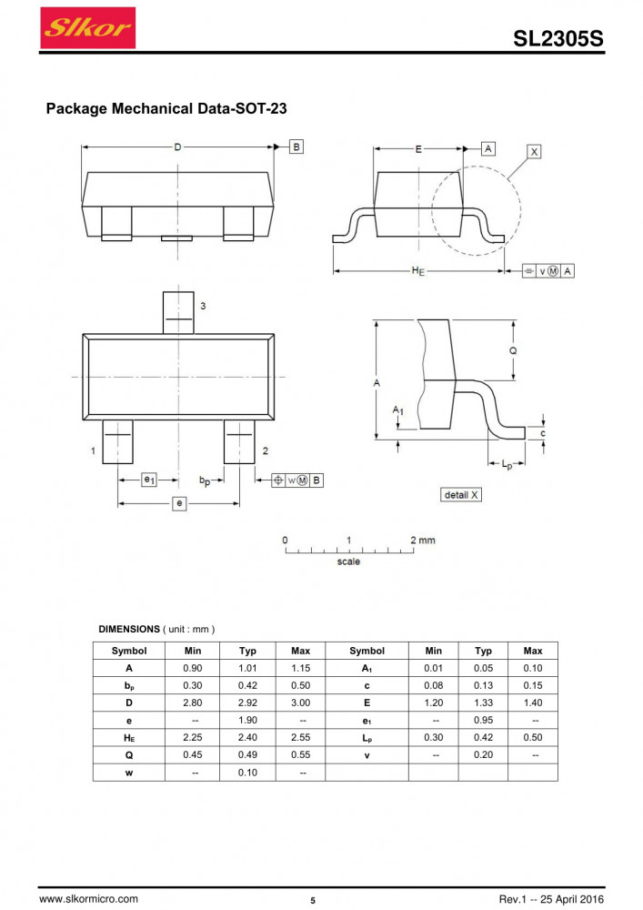 SL2305S datasheet page 5