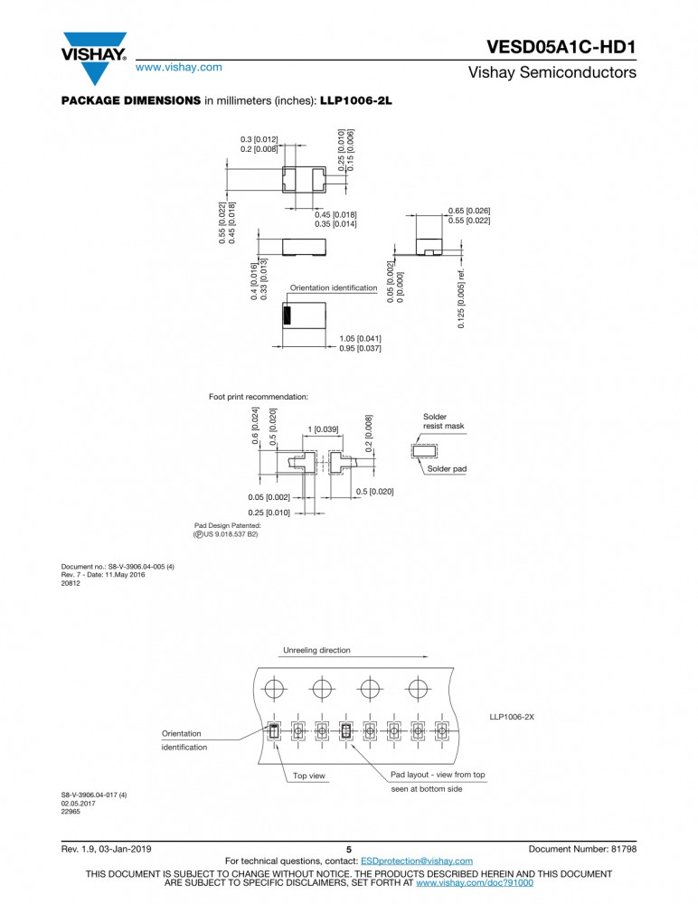 VESD05A1C-HD1 datasheet page 5